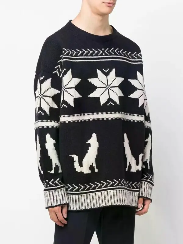 Etro Patterned-jacquard Knitted Jumper