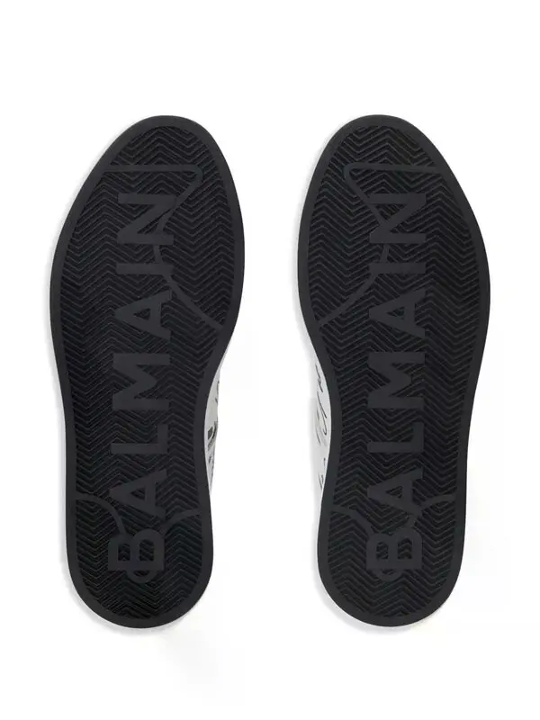 Balmain B-court Leather Sneakers