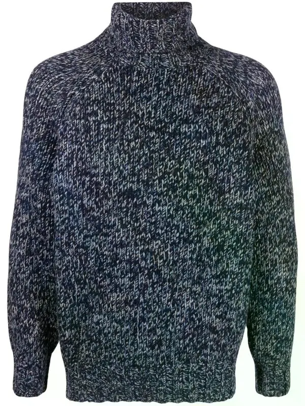 Brunello Cucinelli Mélange High-neck Thick-knit Jumper