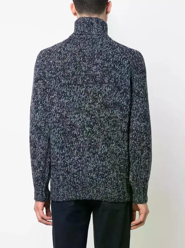 Brunello Cucinelli Mélange High-neck Thick-knit Jumper