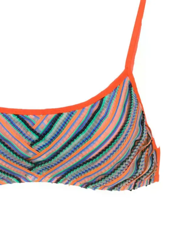 AMIR SLAMA Printed Bikini Top