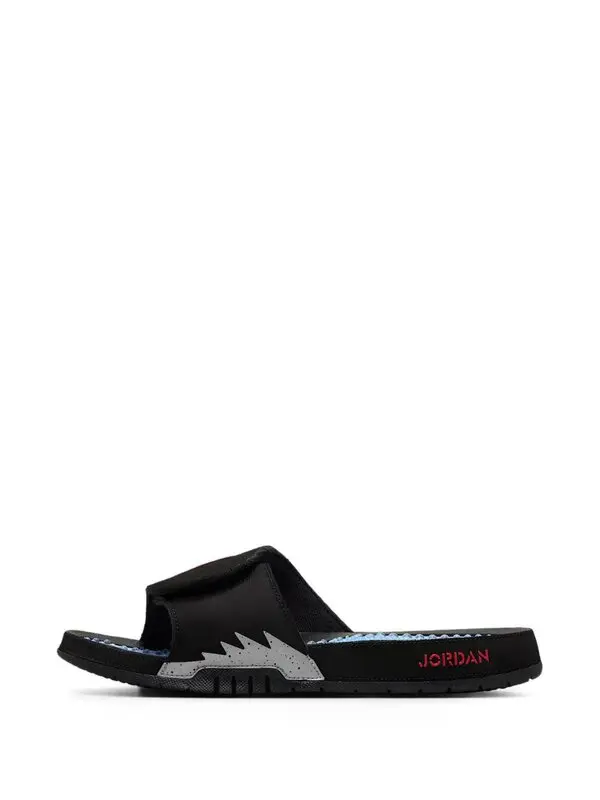 JORDAN Hydro 5 Metallic Slides - Black