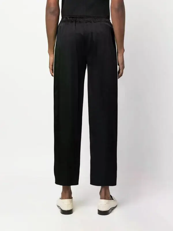 Saint Laurent Embroidered-logo Striped Track Pants
