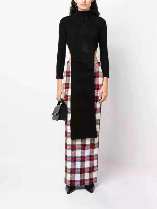 PATOU Cut-out Detail Wool Knitted Top