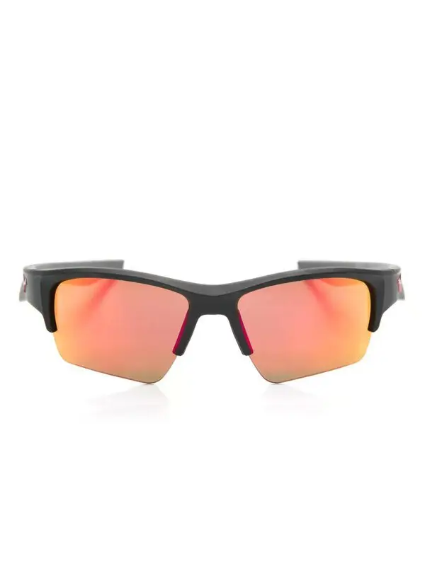 PUMA EYEWEAR Oversized Sunglasses With Logo Plaque - Black