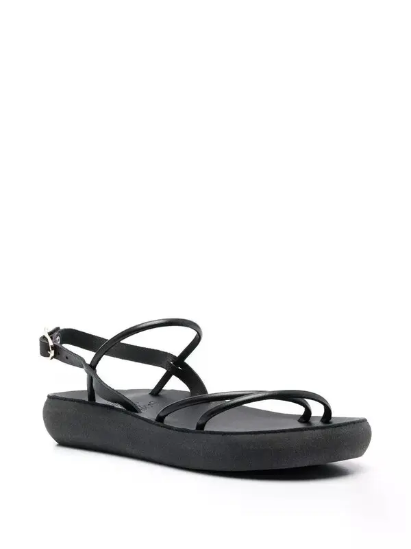 ANCIENT GREEK SANDALS Polis Slingback Sandals - Black
