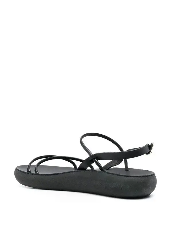 ANCIENT GREEK SANDALS Polis Slingback Sandals - Black