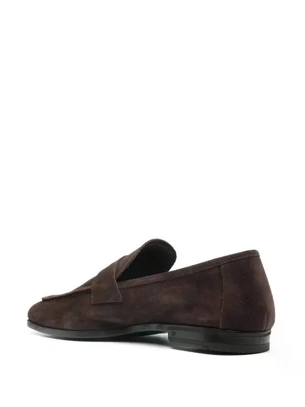TOM FORD Sean Penny-slot Suede Loafers - Brown