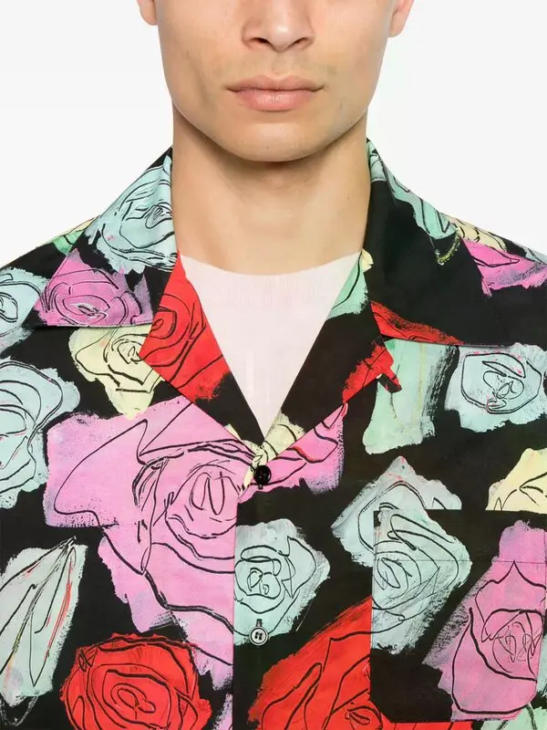 Marni Floral-print Shirt - Black