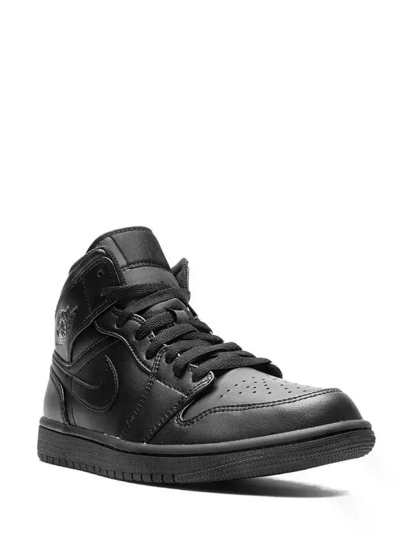 JORDAN 1 Mid Triple Sneakers - Black