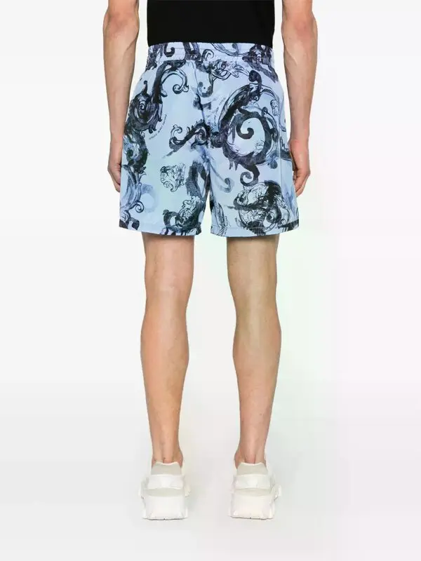 Versace Watercolour Couture-print Deck Shorts