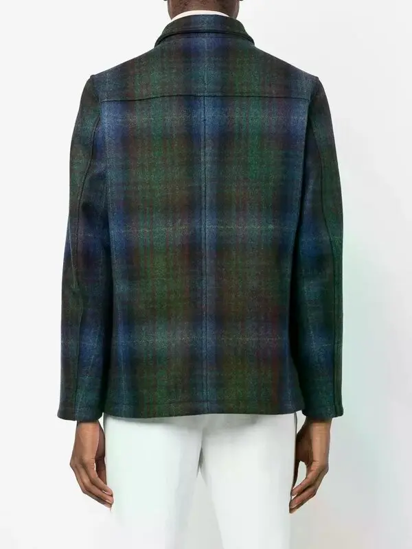 Aspesi Plaid Virgin-wool Shirt Jacket