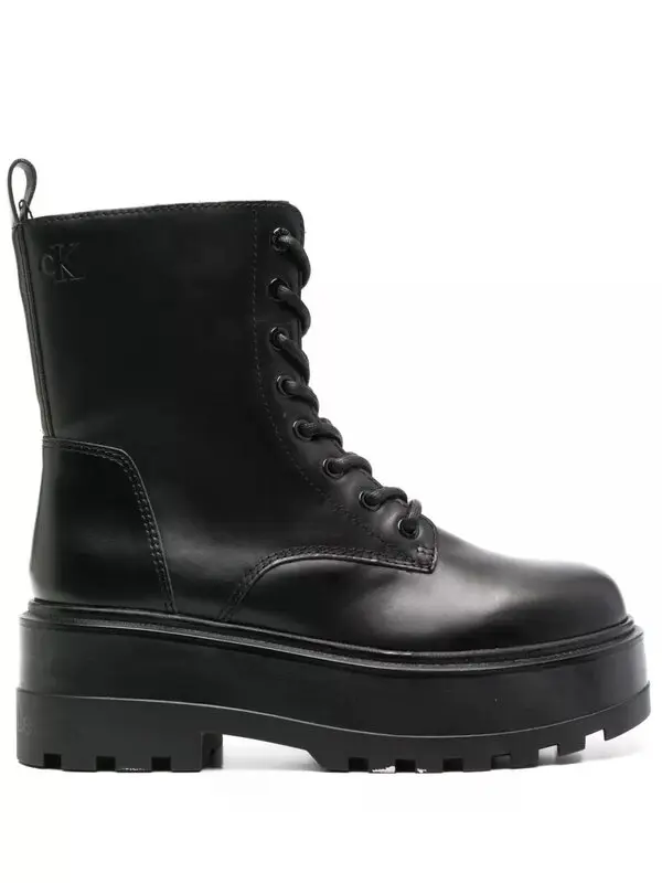 Calvin Klein Leather Platform Boots