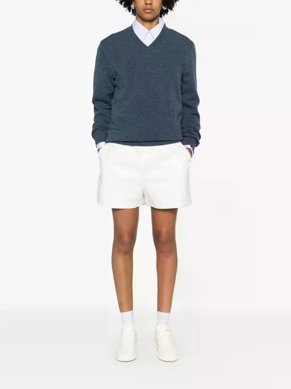 Play Comme Des Garcon Heart-patch Wool Jumper
