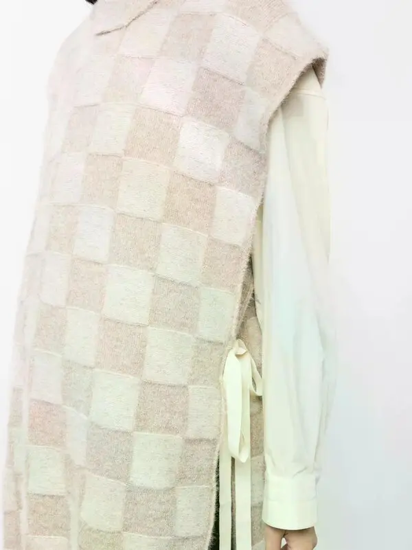 UMA WANG Checkerboard Knitted Vest