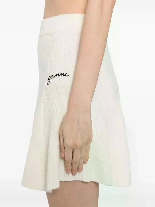 GANNI Ribbed Knit Shirt