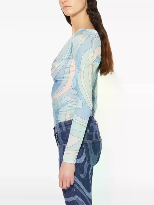 Emilio Pucci Long Sleeve Blouse