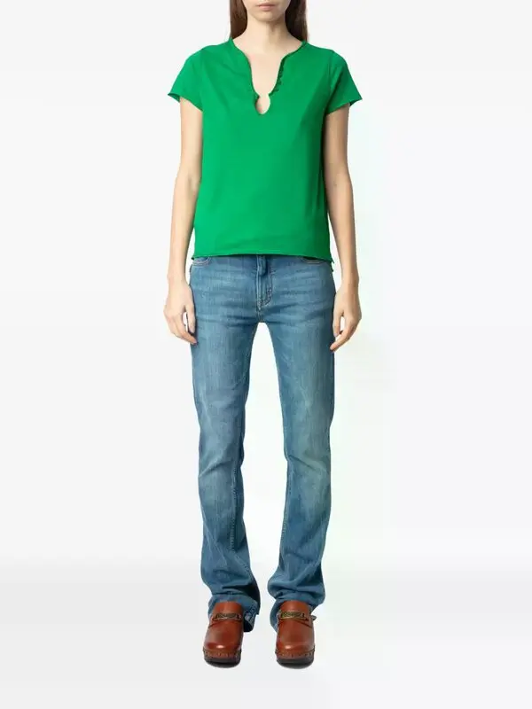 Zadig&Voltaire Henley T-shirt - Green