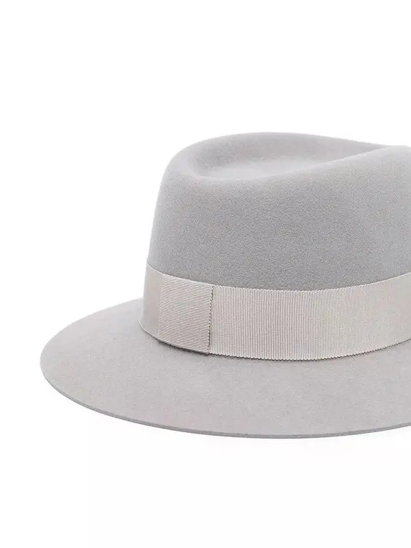 MAISON MICHEL Andre Fedora Hat - Grey