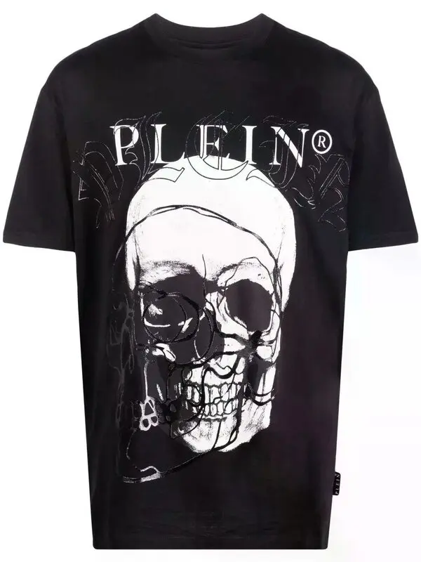 Philipp Plein Skull Print Cotton T-shirt