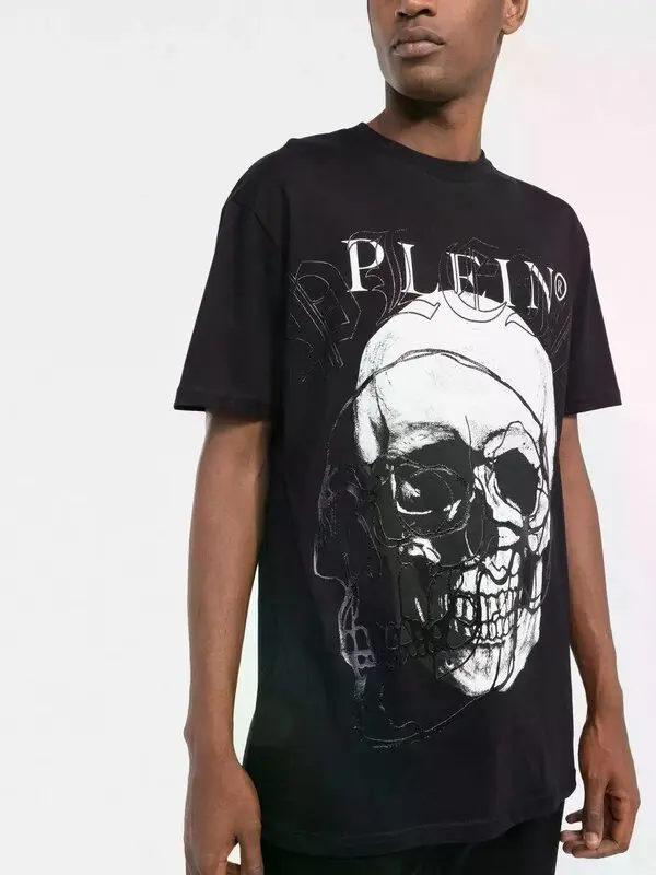 Philipp Plein Skull Print Cotton T-shirt