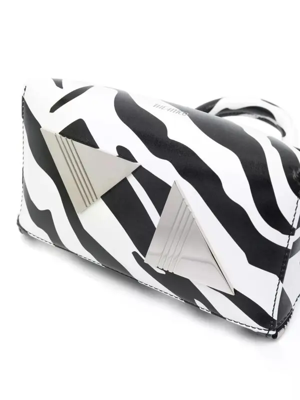 Attico Zebra-print Tote Bag - Black