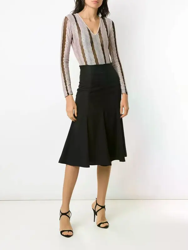 AMIR SLAMA Striped Bodysuit