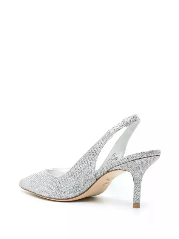 STUART WEITZMAN Eva 75mm Slingback Pumps - Silver