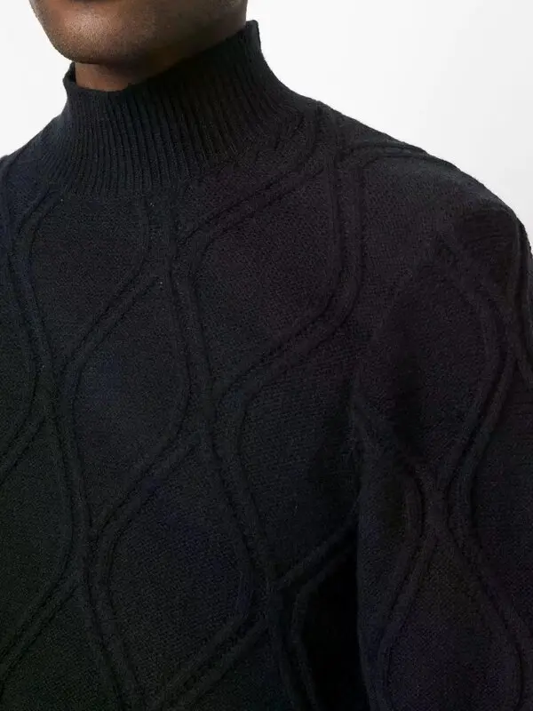 Corneliani Cable-knit Turtleneck Jumper