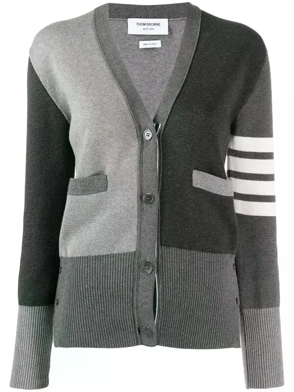 Thom Browne 4-bar V-neck Cardigan