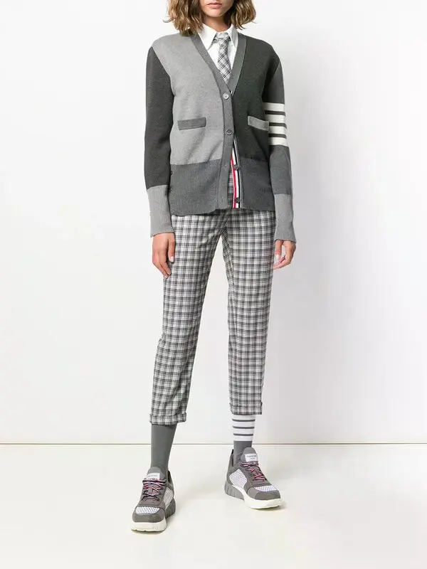 Thom Browne 4-bar V-neck Cardigan