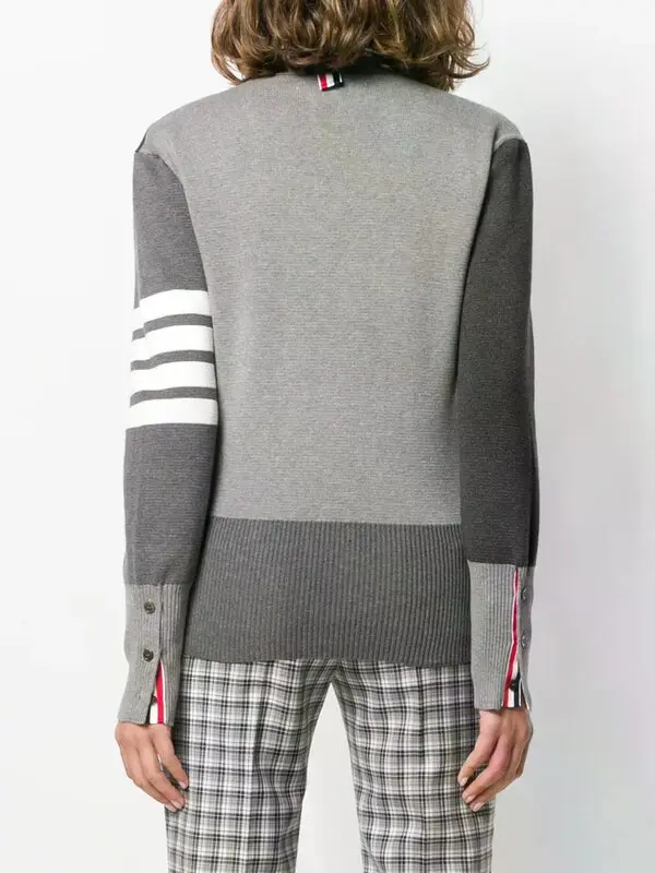 Thom Browne 4-bar V-neck Cardigan