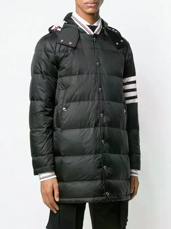 Thom Browne 4-bar Padded Coat - Black