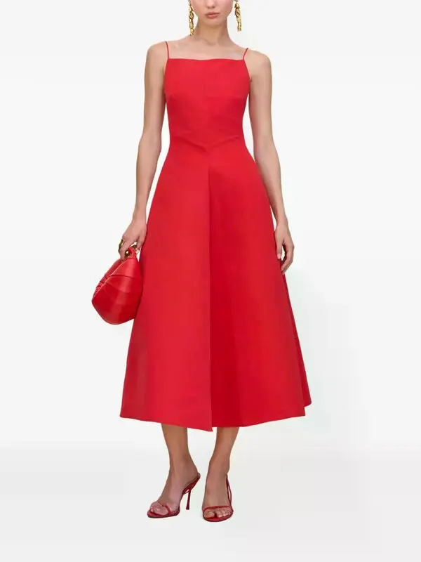 Cult Gaia Deena Flared Skirt Dress - Red