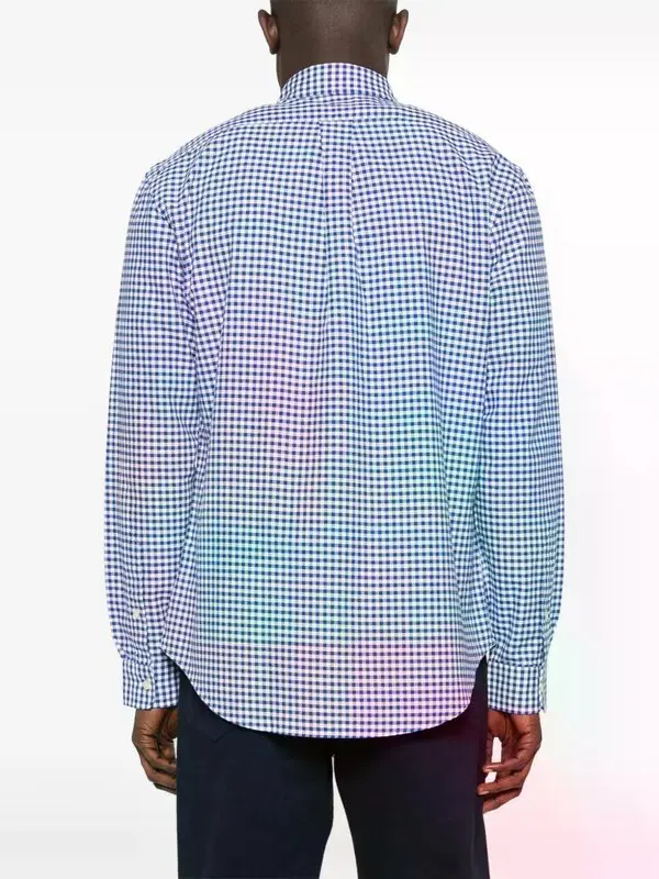 Polo Ralph Lauren Polo-pony-embroidery Checked Shirt - Blue