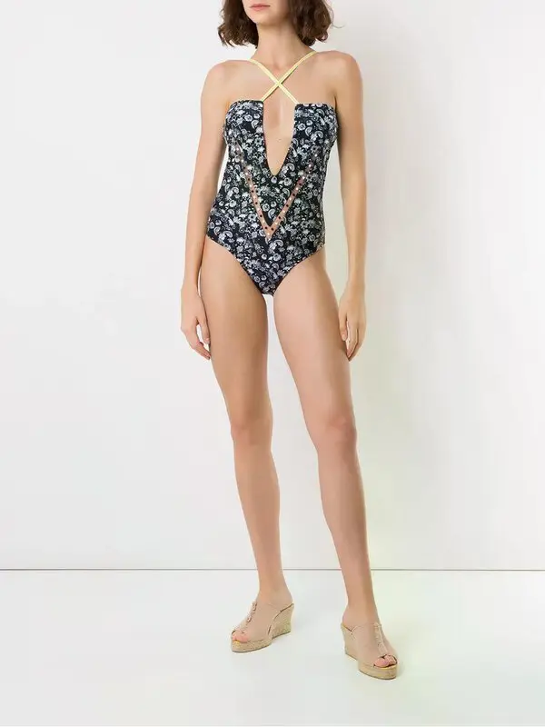 AMIR SLAMA Margarida Printed Swimsuit
