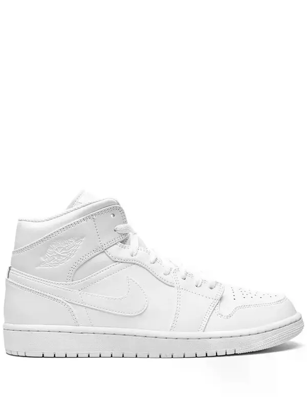 JORDAN Air 1 Mid Triple Sneakers - White
