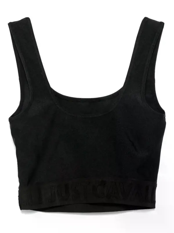 Just Cavalli Stretch-jersey Cropped Top