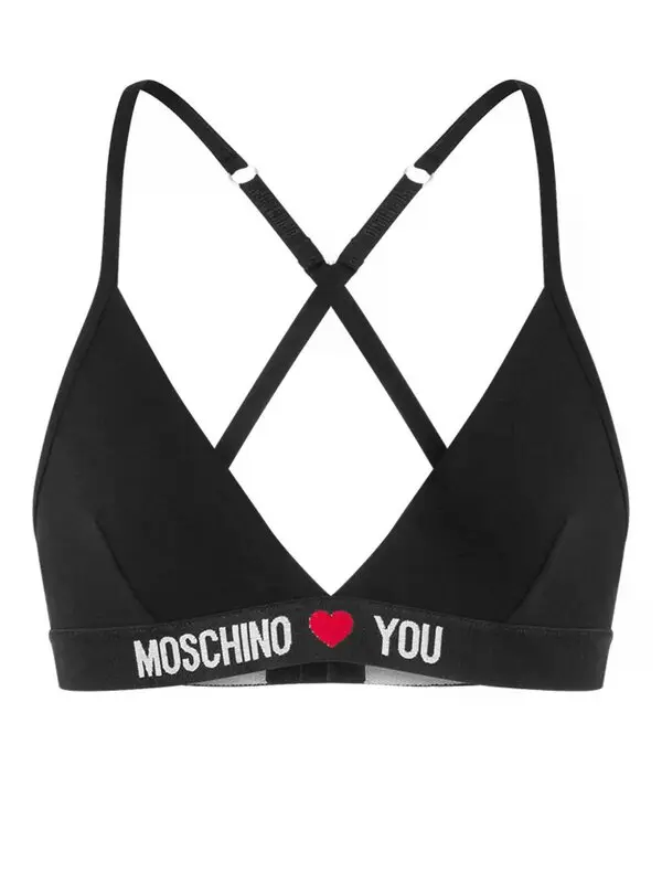 Moschino Loves You Bra - Black