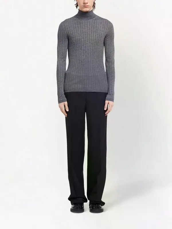 Prada Ribbed Roll Neck Jumper