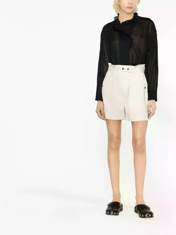 MARANT ETOILE Pamias Ruffled Blouse - Black