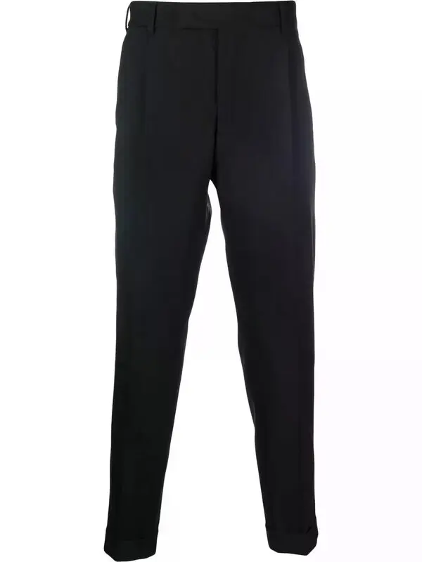 PT TORINO Charm-detail Tailored Trousers - Black