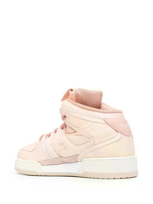 Fendi Ff-embossed High-top Sneakers