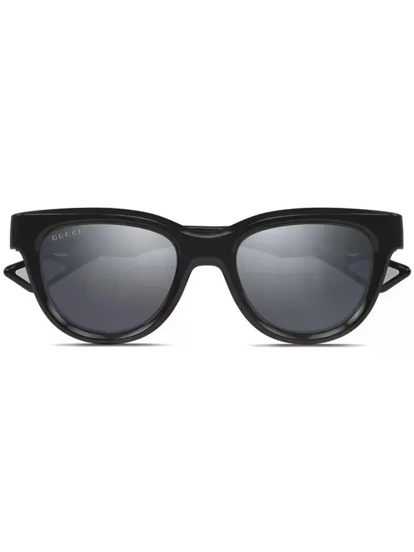 Gucci Oval Frame Tinted Sunglasses - Black
