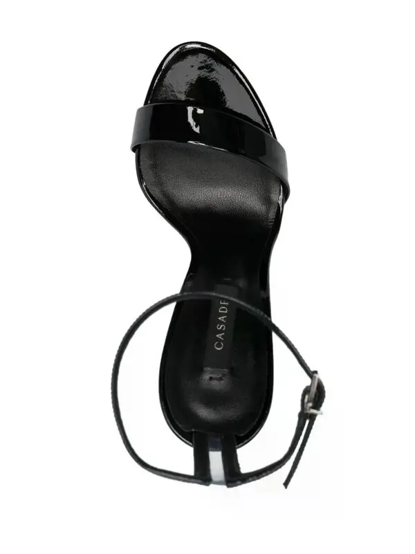 Casadei Blade 120mm Patent Finish Sandals