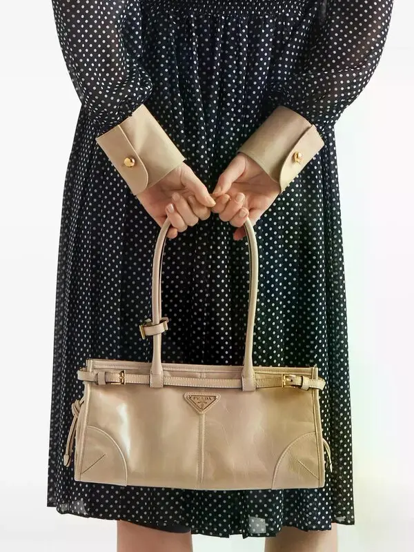 Prada Polka-dot Georgette Dress
