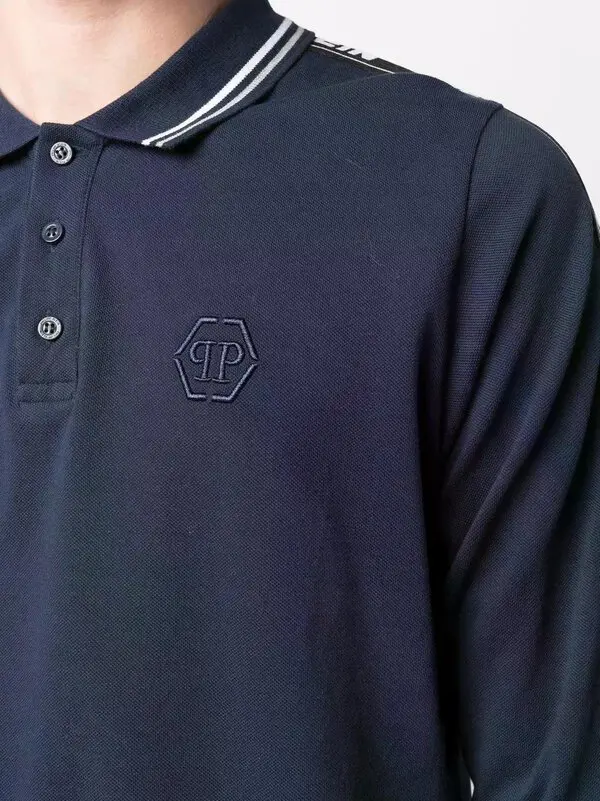 Philipp Plein Logo Embroidered Polo Shirt