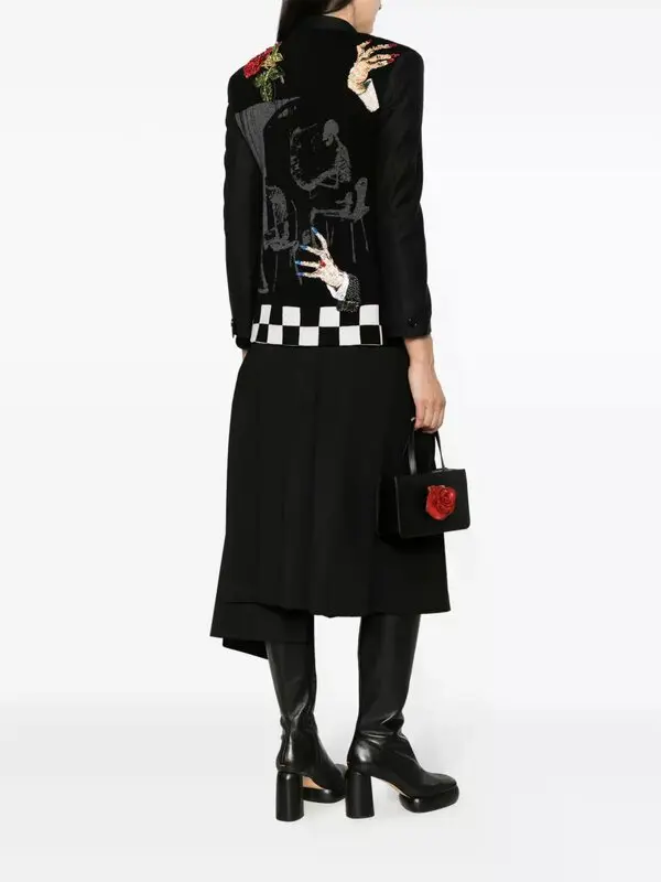 Undercover Bead-appliqué Wool-blend Blazer