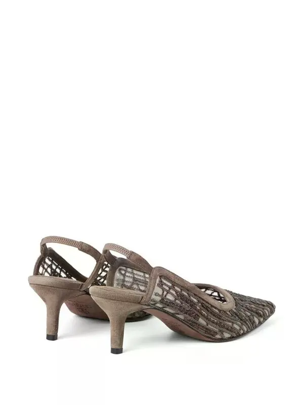 Brunello Cucinelli 55mm Sequin-embellished Pumps