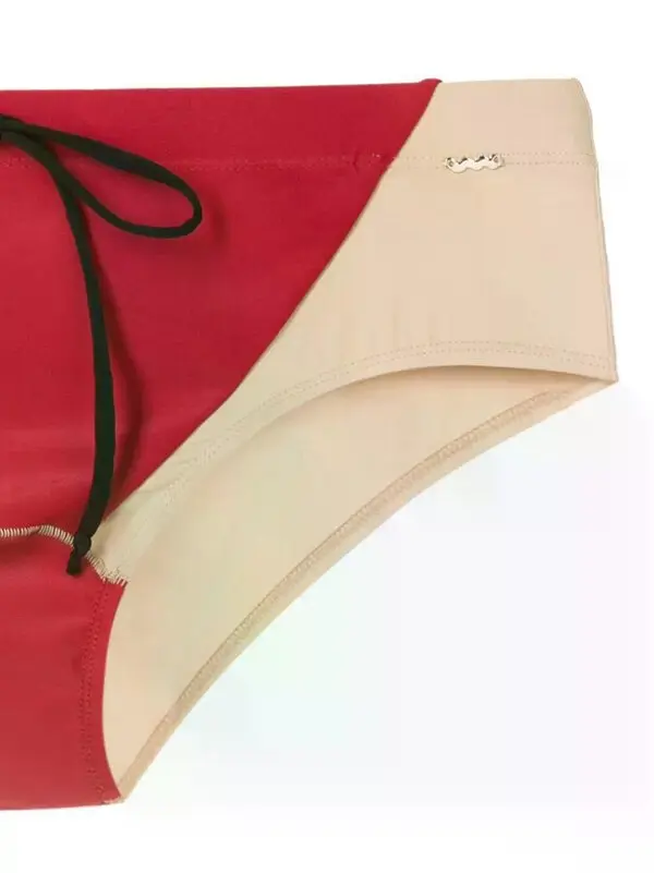 AMIR SLAMA Two-tone Drawstring Swim Trunks